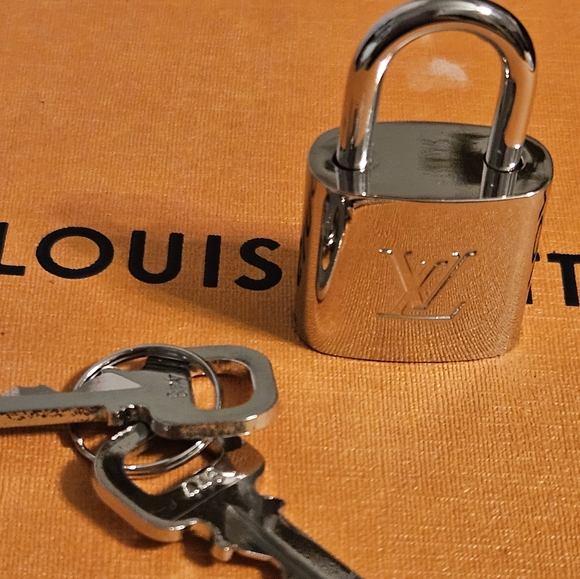 Accessories | Louis Vuitton Silver Lock And Key With Coa | Poshmark